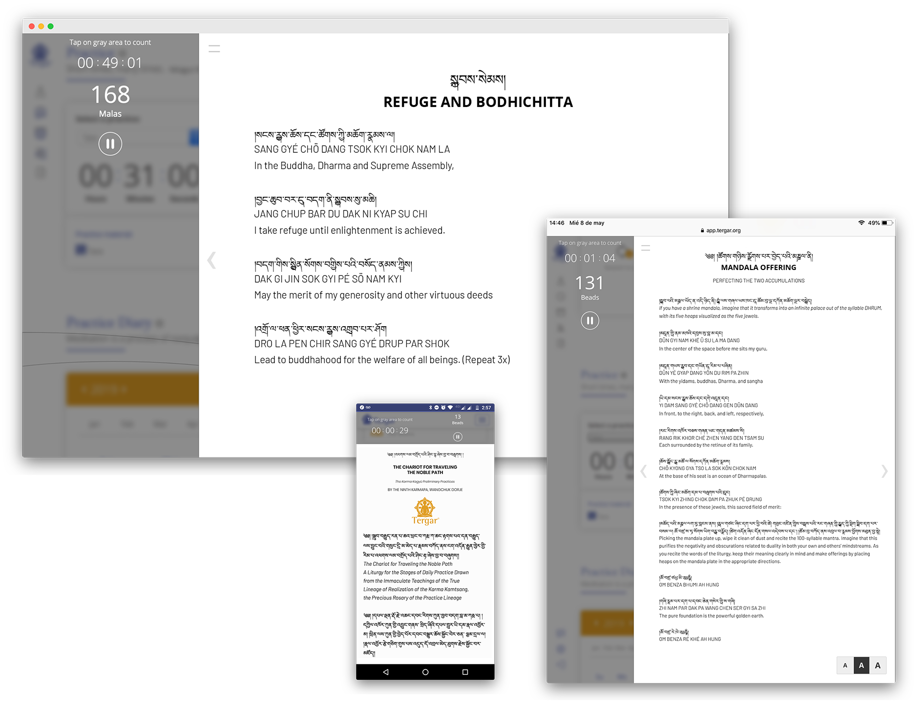 Tergar Meditation Tracker - Your meditation companion